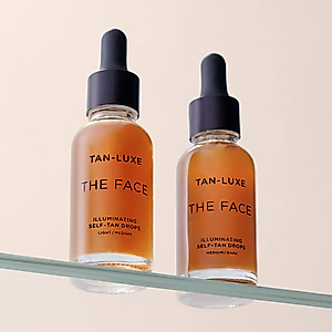 TAN-LUXE The Face Anti-Age - Rejuvenating Self-Tan Drops, 30ml - Cruelty & Toxin Free - Light/Medium