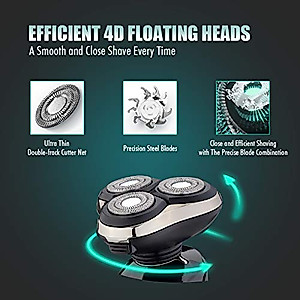 Mens Electric Razor for Men Electric Shavers for Men Electric Razors for Men Face Shaver for Mens Rechargeable Razors for Shaving Electric Cordless Men's Electric Shaver Waterproof Wet Dry by PRITECH