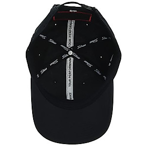 Titleist Men's Standard Tour Performance Golf Hat, Black/White, One Size