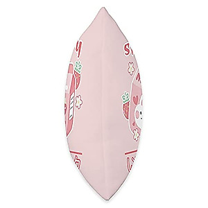 Cute Strawberry Milk Korean Kpop Cute Kawaii Strawberry Milk Cartoon Aesthetic Japan Anime Throw Pillow, 16x16, Multicolor