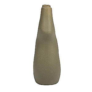 Creative Co-Op Stoneware Abstract Coral Shaped 5 Openings, Green Vase
