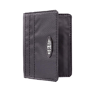 Big Skinny New Yorker Leather ID Slim Wallet, Holds Up to 24 Cards, Lightweight,Slim, Black