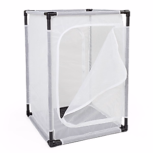 36" Large Monarch Butterfly Habitat Cage, Outdoor Insect Mesh Cage Terrarium 24" x 24" x 36"