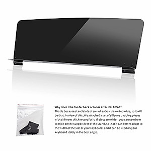 ATNEDCVH Sheet music stand compatible with Yamaha P85 P95 series electronic piano keyboard (Black)