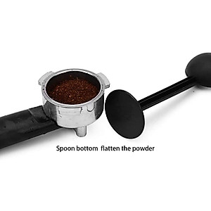 Lautechco 10g Espresso Coffee Measuring Spoon Plastic Coffee Scoop for Ground Coffee Tea Salt with Pressed Bottom 5.9x1.9inch