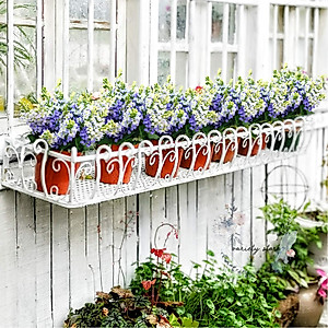 Guagb Artificial Fake Flowers Silk Plastic Plant Arrangement for Home Indoor Outdoor Garden Wedding Table Vase Decorations Faux Snapdragon Flower,3 Bouquets (Lilac)