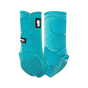 Classic Equine Flexion by Legacy2 Front Support Boots, Aqua, Small