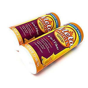 Metamucil Sugar Free Fiber Supplement, Orange Smooth 260 Servings