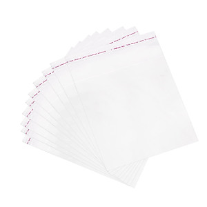 uxcell 500Pcs Clear Cello Bags, 3" x 3" Plastic Self Sealing OPP Cello Treat Bags Cello Poly Bags for Packing Cookies Candy Jewelry Gifts, Clear