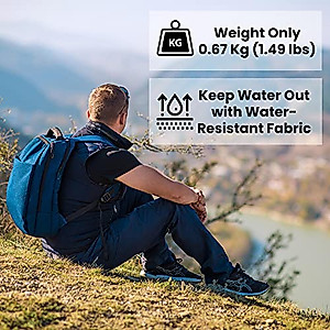 Nordace Bergen Smart Backpack with USB Charging Port, Water Resistant - 15.6 Inch Laptop Backpack for Everyday, Work (Blue)