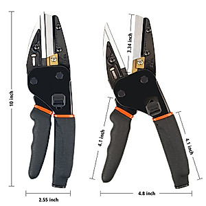 Heavy Duty Scissors All Purpose - Multipurpose Utility Cutter,6 in 1 Function,Availabe for Industry and Home Use,Cutting for Soft Pipe/Fibre/Wood/Iron Wire/Box/Paper