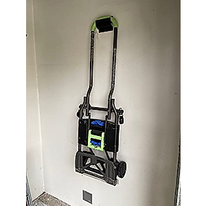 Tetra-Teknica GMH-01-2P 4-in Steel Wall Mount Ladder and Wheelbarrow Hanger, Matte Black, Pack of 2