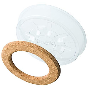 Miracle-Gro SMGCKV14 14" Hybrid Cork/Plastic Saucer, Clear