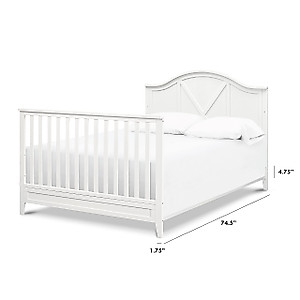 DaVinci Hidden Hardware Twin/Full Size Bed Conversion Kit (M5789) in Heirloom White