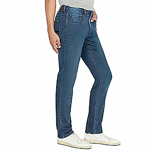 Buffalo David Bitton Men's Axel 5 Pocket Slim Stretch Jean (38W x 32L, Light Blue)