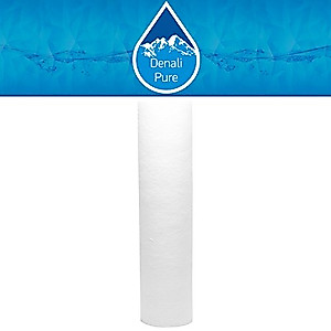 Replacement for Culligan RVF-10 Polypropylene Sediment Filter - Universal 10-inch 5-Micron Cartridge Compatible with Culligan RVF-10 Exterior Water Filter - Denali Pure Brand