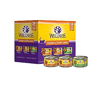 Wellness Chicken & Turkey Lovers Minced and Gravies Variety Pack, 3 oz (Pack of 24)