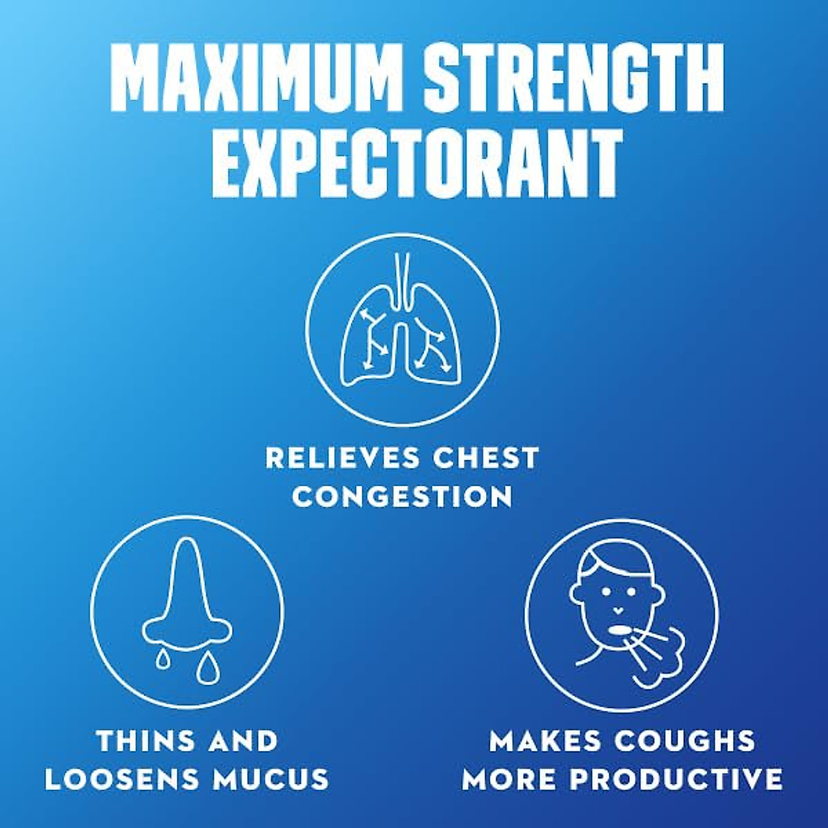 Mucinex Maximum Strength 12-Hour Chest Congestion Expectorant Tablets, 42 ct (Pack of 6)