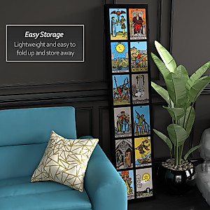 6 ft. Tall Double Sided Rider-Waite Tarot Canvas Room Divider