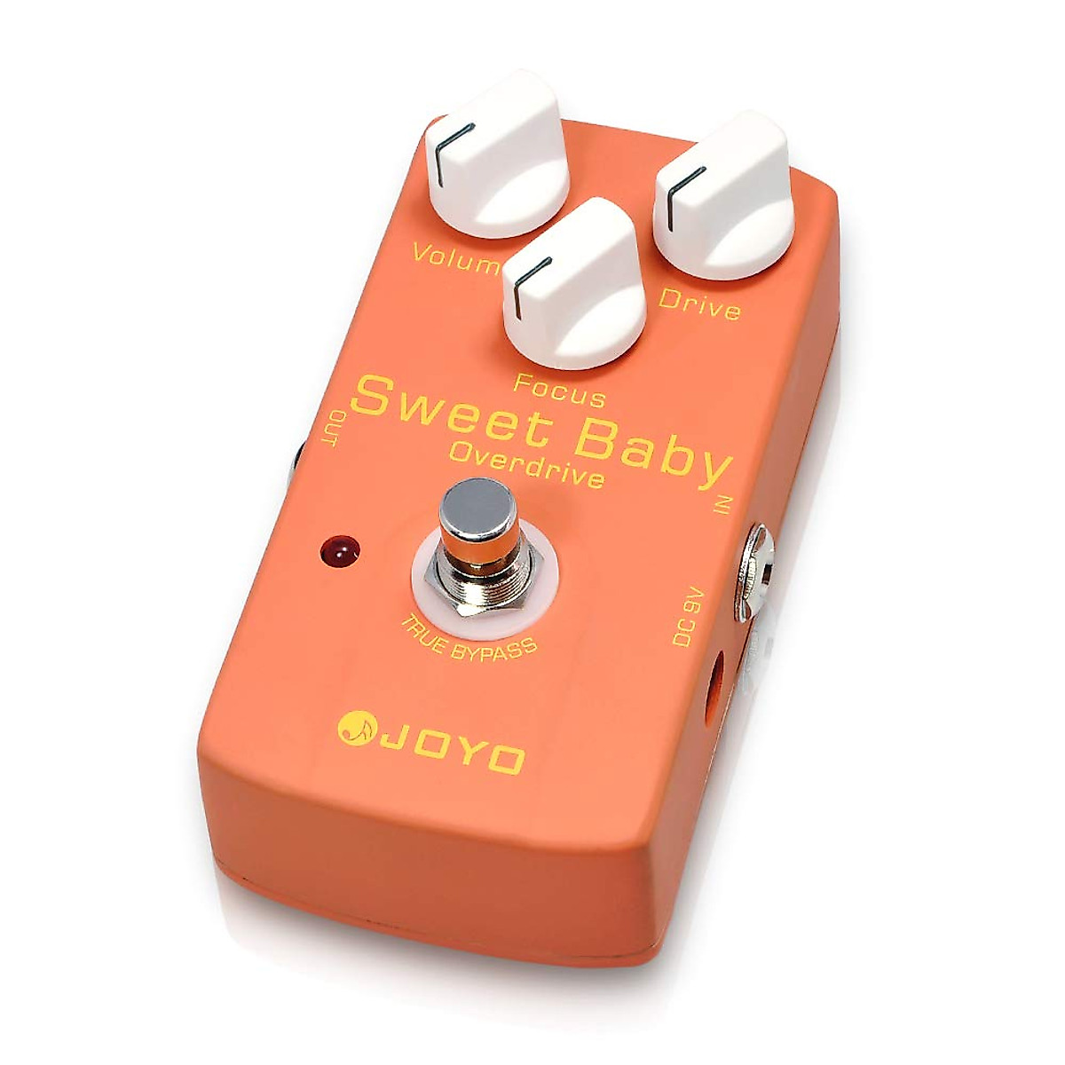 JOYO JF-36 Sweet Baby Low-Gain Overdrive Pedal Bundle with JP-02 DC 9V 18V Pedal Power Supply