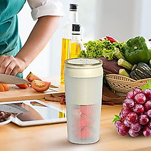 Blenders, Portable Smoothie Juices Blender, USB Rechargeable 300ml Juice Mixer with Four Stainless Steel Blades, Powerful Electric Motor Blender for Home, Sports, Outdoors Travel