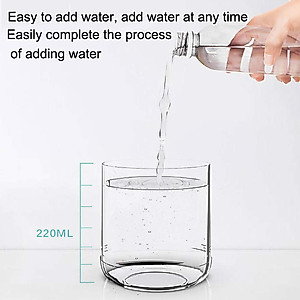 URBEST Portable Mini Humidifier, Quiet Small Cool Mist Humidifier with Night Light, 2 Mist Modes USB Personal Humidifiers for Bedroom Travel Home and Office, Auto Shut-Off (Green)