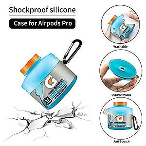2Pcs Cover for AirPods Pro Case, Sport Water+Game Controller Air pods Pro Cover Silicone Skin, Cute 3D Cartoon Fashion Cool Stylish Design for Boys Girls Kids for Apple AirPods Pro with Keychain