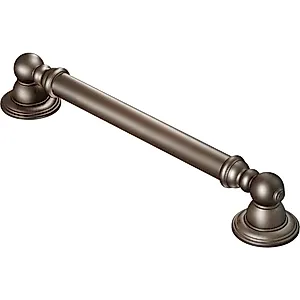 Moen YG5412ORB Bathroom Safety 12-Inch Stainless Steel Traditional Bathroom Grab Bar, Oil-Rubbed Bronze