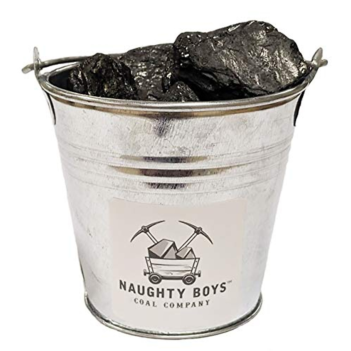 Naughty Boys Coal Company Bucket of Anthracite Coal