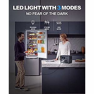 Portable Power Station, 614Wh LiFePO4 Battery Pack with 110V/700W AC Outlet (Solar Panel Not Included), Recharge 0-80% Within 1 Hour, Outdoor Solar Generator for CPAP, Camping