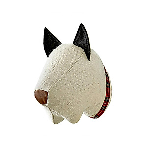 soarflight Animal Heads Wall Hanging Decor for Kids Room Elephant Deer Cow Dog 3D Head Wall Mount Decor Child Room Kindergarten Wall Hanging Mounted for Children Room Nursery Room Decoration Cool