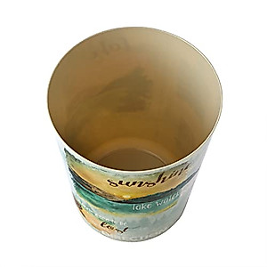 SKL Home Waterfront Wastebasket, Multicolored