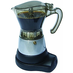 BC Classics BC-90264 6-Cup Electric Coffee Maker, Clear and Silver