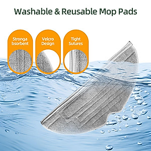 Replacement Accessories Kit Compatible with Roborock S8 Pro Ultra Robot Vacuum Cleaner, 2 Main Brush, 4 Side Brushes, 2 Filters, 4 Mop Pads, 4 Dust Bags, 1 Cleaning Brush