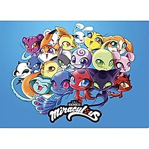 ZAG STORE - Miraculous Ladybug - Poster Kwamis Group 12 x 18 (30x45cm)