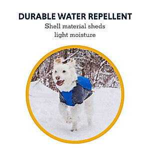 Ruffwear, Powder Hound Insulated, Water Resistant Cold Weather Jacket for Dogs, Blue Pool, X-Large