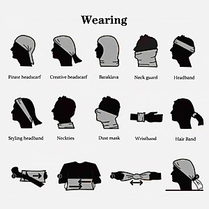 Single Hole Knit Cycling Head Cover Lightweight Ski Mask Exquisite Embroidery Black Classic Ski Mask Balaclava(Black,One Size)