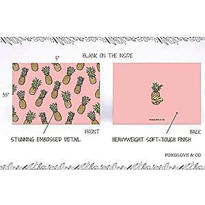 48 Blank Cards with Envelopes Bulk - Assorted Fruit All Occasion Greeting Cards - Includes Blank Note Cards, Envelopes, Stickers & Box - Perfect for Thank You Notecards, Birthday, Kids Stationary Set