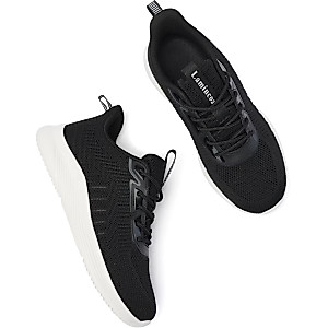 Lamincoa Womens Walking Shoes Lace Up Tennis Lightweight Breathable Mesh Running Shoes Casual Memory Foam Sneakers Purple Size 6