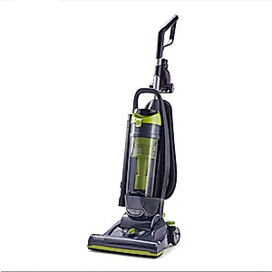 BLACK+DECKER Bagless Upright Vacuum Cleaner with Anti-Allergen HEPA Filer, Corded 1,200 Watt Motor & 5-Position Carpet Height Settings, (BDXURV309G), Gray/Green