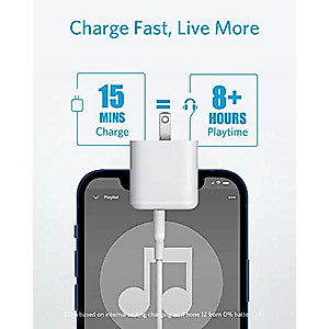 USB C Charger, Anker 20W PIQ 3.0 Fast Charger with Foldable Plug, PowerPort III Charger for iPhone 14/14 Plus/14 Pro/14 Pro Max/13, iPad/iPad Mini, MagSafe, and More (Cable Not Included)