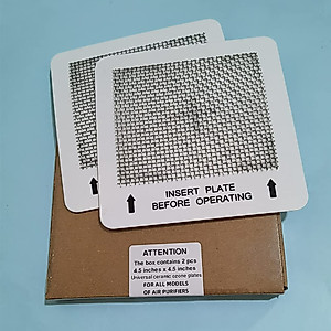 Ceramic Ozone Plates for Generic Ozone Generator，Washable Purification Air Purifier 4.5" x 4.5" Air Fresh Replacement Parts (2-PCS)