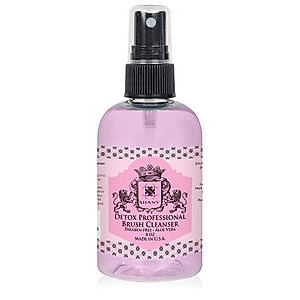 SHANY DETOX Professional Makeup Brush and Sponge Shampoo, Brush Cleanser, Removes dirt, Makeup from brushes and Sponges - Paraben Free, Vegan, Cruelty Free - Instant Dry - 4oz