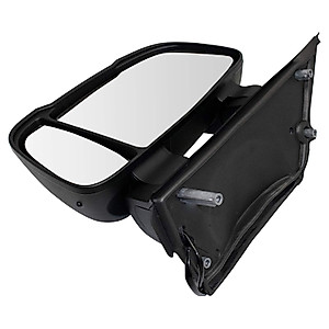 TRQ Left Mirror Drivers Side Compatible with 2014-2023 Ram ProMaster 1500 ProMaster 2500 ProMaster 3500 CH1320376 CH1320417