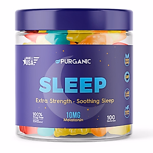 Purganic Melatonin Gummies for Sleep - 100ct