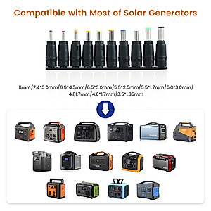 100w Solar Panel Portable, Ericsity Folding Solar Panel for Camping with SunPower Solar Panel Cells Portable Solar Charger Solar Panel for Power Station, Camping RV Hiking,Off-Grid Living or Backyard