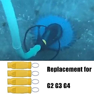 Wadoy W69698 Diaphragm Compatible with Zodiac Baracuda G3 G4 Pool Cleaner with Retaining Ring W81600 Heavy Duty Replacement Parts (Pack of 4)