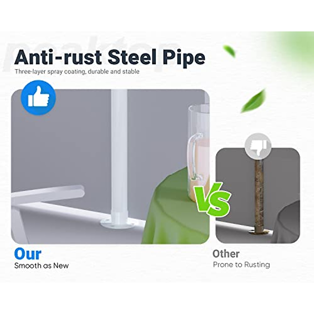 Peaktop Outdoor 10'x20' Heavy Duty Canopy Gazebo Outdoor Party Wedding Tent Pavilion with 4 Removable Side Walls