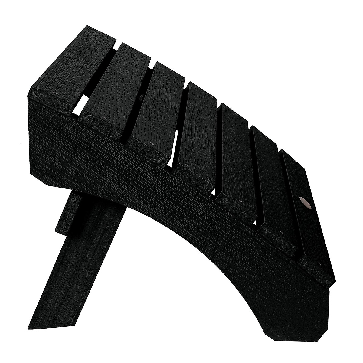 highwood AD-OTL1-BKE Adirondack Folding Ottoman, Black 19W x 20D x 13H in.