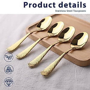 HANSGO Demitasse Espresso Spoons Set, Mini Coffee Spoons, Stainless Steel Small Spoons for Dessert Appetizer Coffee Tea, 5.5 Inch 14PCS